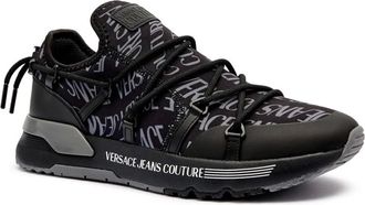 Versace Jeans Couture Homme, Chaussures, Gris, Taille: 41 EU Dynamic Logo Ripetuto Baskets