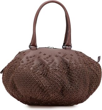 Bottega Veneta Hobo Bags - Cervo Patchwork Bowler Bag - Gr. unisize - in Braun - für Damen