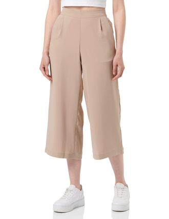 Vero Moda VERO Moda Damen Vmcoco Culotte Pant WVN Noos Hose, Silver Mink, L EU