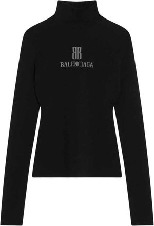 Balenciaga Damen, Strickwaren, Schwarzk, SGröße