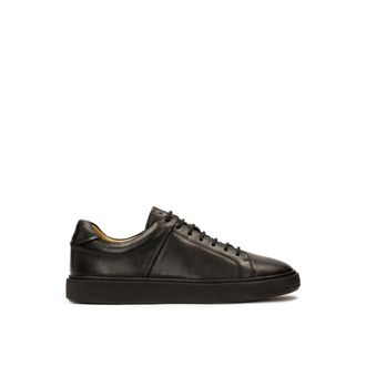 Kazar Schwarze l&auml;ssige Ledersneaker - - Shoes - Herren - Schwarzk - 44 EU