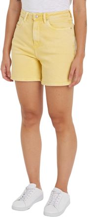 Tommy Hilfiger Damen Jeans Shorts Straight mit Stretch, Gelb (Dawn Yellow), 27W
