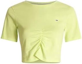 Tommy Jeans Tommy Hilfiger TJW Crop Rouge Top, LT3 Faded Lime DW0DW10131LT3 - - Medium