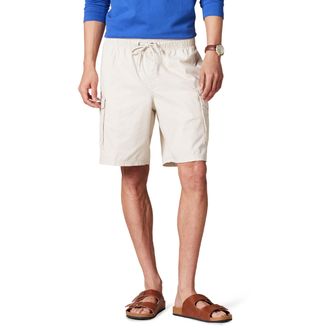 Amazon Essentials Herren 23 cm Cargo-Shorts mit elastischer Taille, Stone, XXL