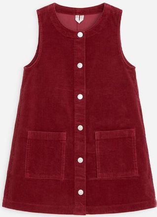 Arket Kleid Aus Baumwollcord -Rot