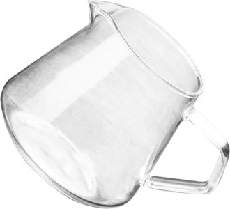 Angoily Hitzebeständige Glaskanne mit Ergonomischem Griff Auslaufsicherer Multifunktions kaffeekrug für Tee Milch und Kaffee für Zuhause und Teestuben