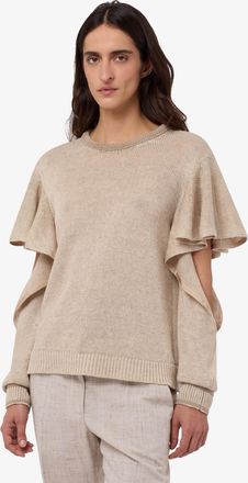 Moschino Pull en lin et coton - Beige