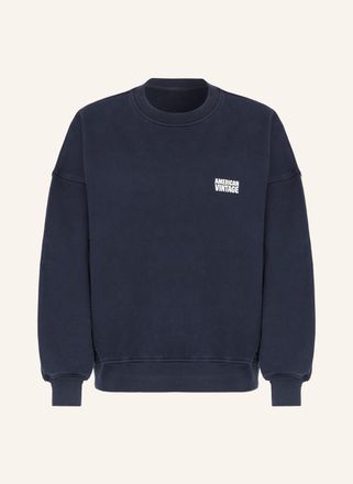 American Vintage American Vintage Sweatshirt Plizzy blau