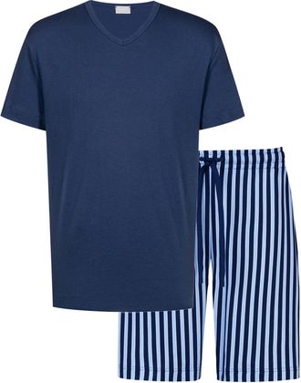 Mey Pyjama kurz Graphic Stripes
