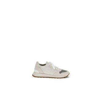 Brunello Cucinelli Femme, Chaussures, Gris, Taille: 37 EU Bos Taurus Athletic Baskets
