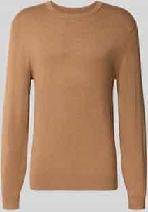 Mc Neal Strickpullover mit geripptem Rundhalsausschnitt