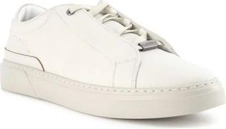 HUGO BOSS Herren Sneaker wei&szlig; Glanzleder