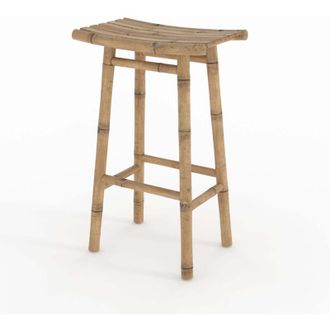 Rendez-Vous D&eacute;co Tabouret de bar ext&eacute;rieur en bambou 74 cm - Vadella