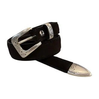 Alberto Luti Homme, Accessoires, Brun, Taille: 100 CM Ceinture en Daim