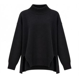 Kaos Woll-Rollkragenpullover - - Knitwear - Damen - Schwarzk - S