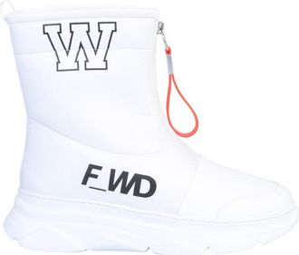 Forward Leather with Rubber Sole Boot - White