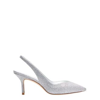 Stuart Weitzman Elegante silberne Slingback-Pumps - - Shoes - Damen - Grau - 36 EU