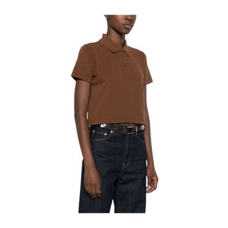 Saint Laurent Damen, Oberteile, Braun, LGr&ouml;&szlig;e