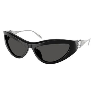 Swarovski Sk6046 Lunettes de soleil - Femme - Accessoires - Noir - Taille: 60 MM