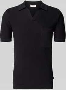 Replay Slim Fit Poloshirt in Strick-Optik