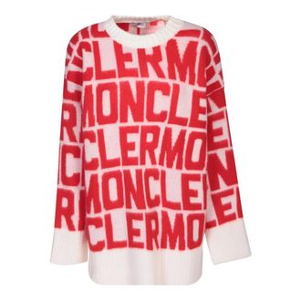 Moncler Wollpullover - - Knitwear - Damen - Rot - 2XS