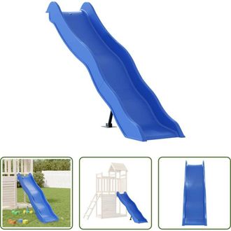 vidaXL Spielrutsche - Kinderrutsche Blau 174x38 cm Polypropylen