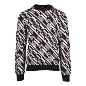 Fendi Pullover mit Rundhalsausschnitt - - Knitwear - Herren - Mehrfarbig - L