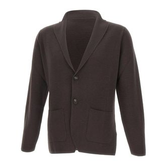 FILIPPO DE LAURENTIIS Homme, Pulls, Brun, Taille: XL Milano Rib Double-Breasted Blazer