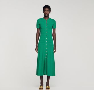 Sandro Robe longue en maille