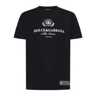Dolce & Gabbana Homme, Tops, Noir, Taille: XL T-shirts et Polos Noirs