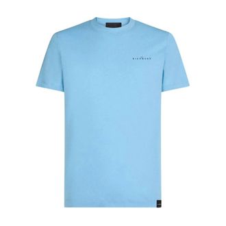 John Richmond Homme, Tops, Bleu, Taille: S T-Chemises