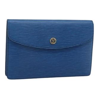 Louis Vuitton Pre-owned Epi Leather Clutch - - Pre-owned - Damen - Blau - ONE SIZE