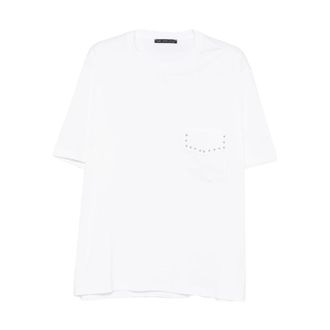 low brand Logo-Patch T-Shirt - - Tops - Herren - Wei&szlig; - L