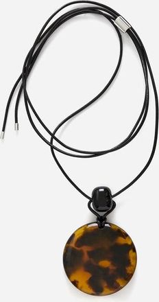 Arket Lederkette Mit Anh&auml;nger -Schwarz