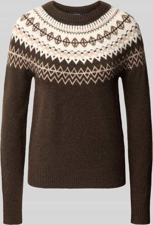 Vero Moda Pullover mit kontrastreichem Rundhals-Strickmuster