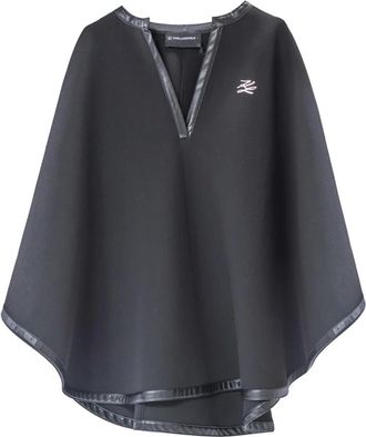 Karl Lagerfeld Femme, Vestes, Noir, Taille: 40 FR Cape Sweat Karl Lagerfeld Mode