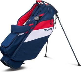 Ogio Golf Fuse Golftasche mit 4 Standf&uuml;&szlig;en, Rot/Wei&szlig;/Blau