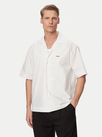HUGO BOSS Hemd Espino 50560580 Wei&szlig; Oversize
