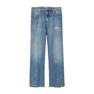 Ga&euml;lle Paris Femme, Jeans, Bleu, Taille: W27 Jean Droit Bleu pour Femme Moderne