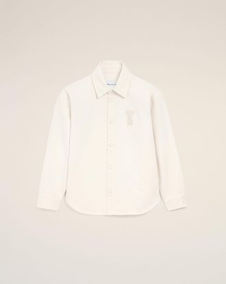 Ami Surchemise Blanche Ami De Coeur En Crochet en Coton Blanc - XXL - Unisex