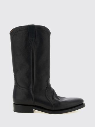 Jil Sander Bottes western en cuir de veau lisse &agrave; bout effil&eacute;