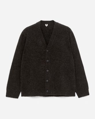 Arket Strickjacke Aus Wolle Und Alpakawolle -Braun