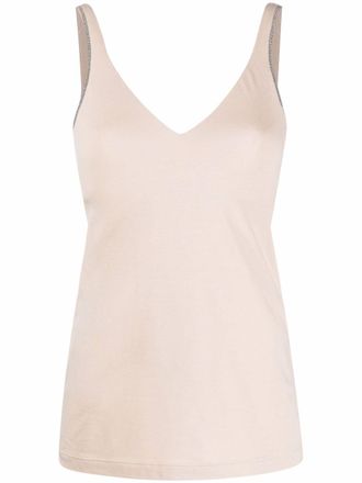 Brunello Cucinelli débardeur à col v - Tons neutres