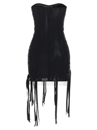The Attico Ribbon Dress - Black