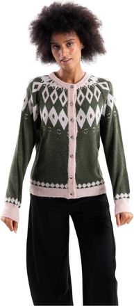 Brand Unique Maglia Cardigan - - Knitwear - Damen - Gr&uuml;n - L