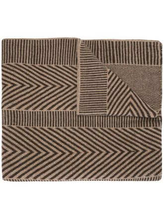 VOZ écharpe à chevrons - Marron