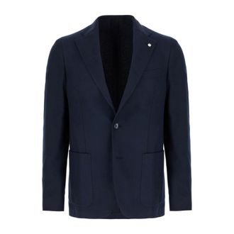 L.B.M. 1911 L.b.m. 1911, Homme, Vestes, Bleu, Taille: 4XL Blazer Boutonn&eacute;