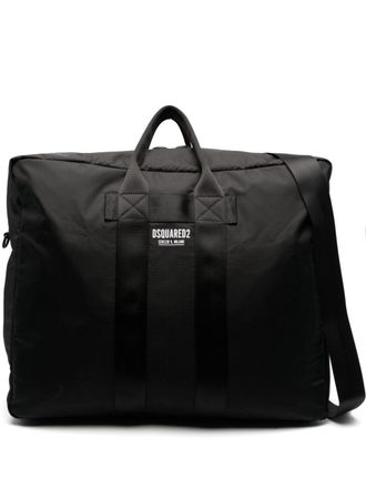 Dsquared2 sac de voyage &agrave; logo imprim&eacute; - Noir