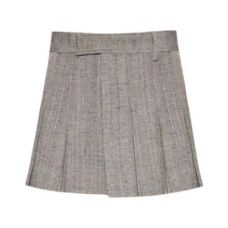Bottega Veneta Femme, Jupes, Brun, Taille: 38 FR Tweed Mini Skirt