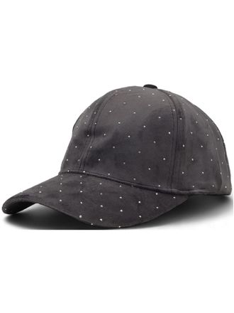 styleBREAKER Cap Samt Baseball Cap mit Strass